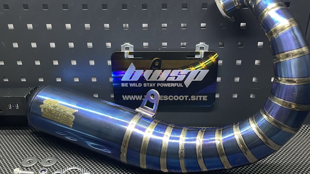 Honda Dio 3 with our exhaust systems for tuning